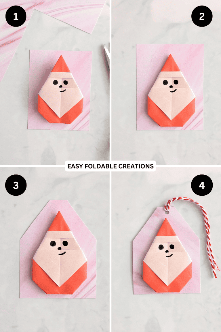Santa Gift Tag | Easy Foldable Creations