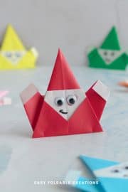 2D Origami Santa | Easy Foldable Creations