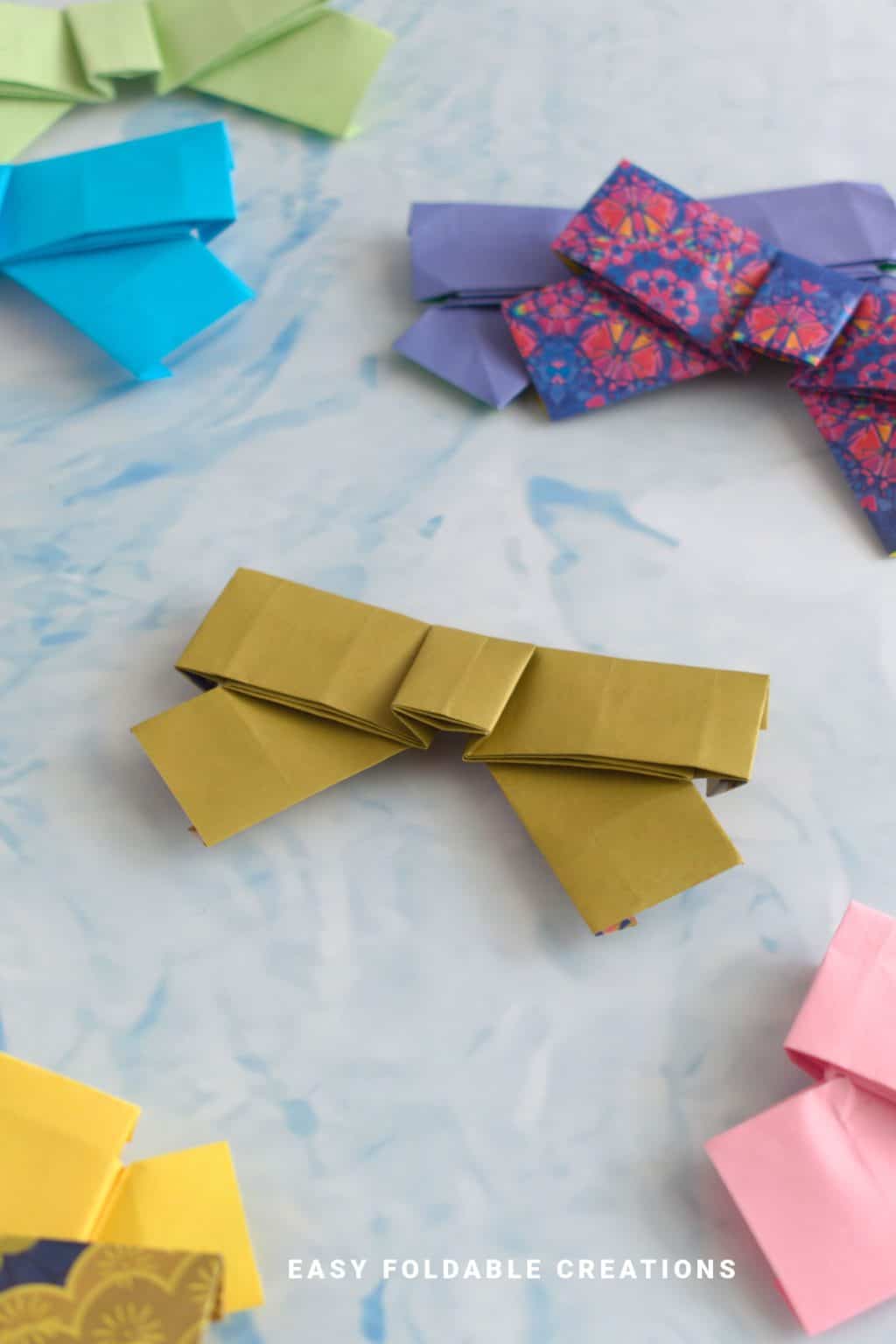 Origami Bow | Easy Foldable Creations