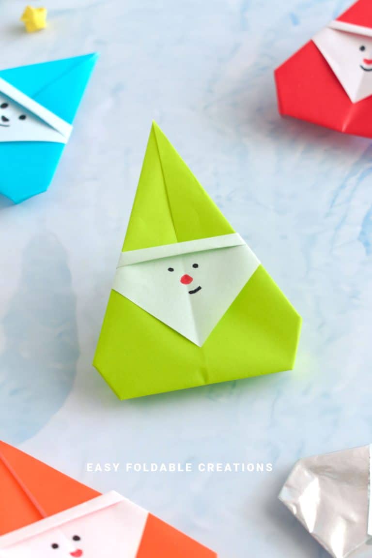 Cute Origami Santa | Easy Foldable Creations
