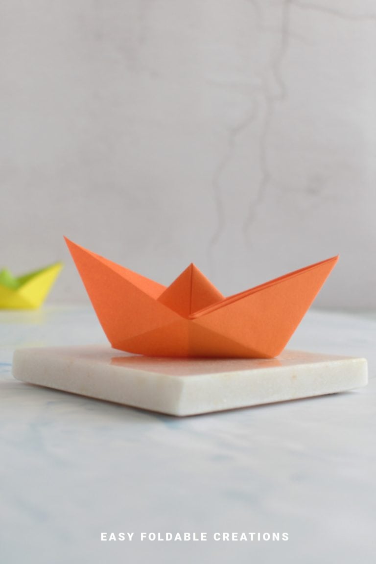 Origami Boat (With Square Paper) | Easy Foldable Creations
