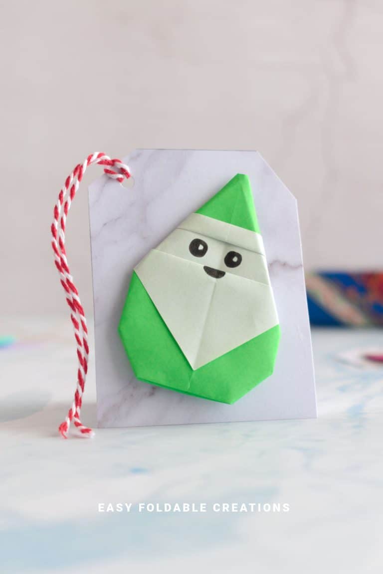 Santa Gift Tag | Easy Foldable Creations
