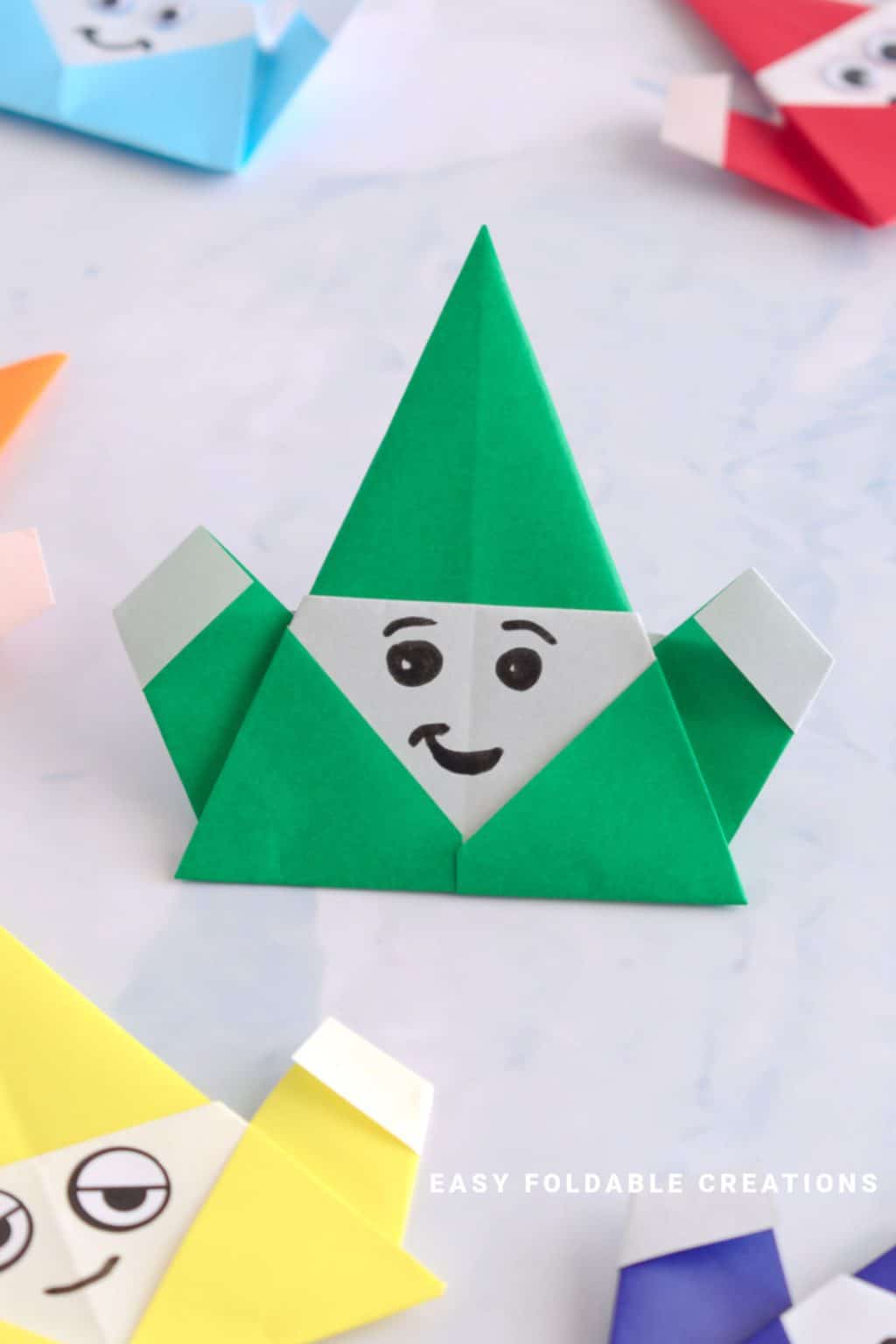 2D Origami Santa | Easy Foldable Creations