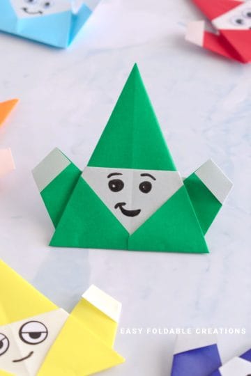 2D Origami Santa | Easy Foldable Creations