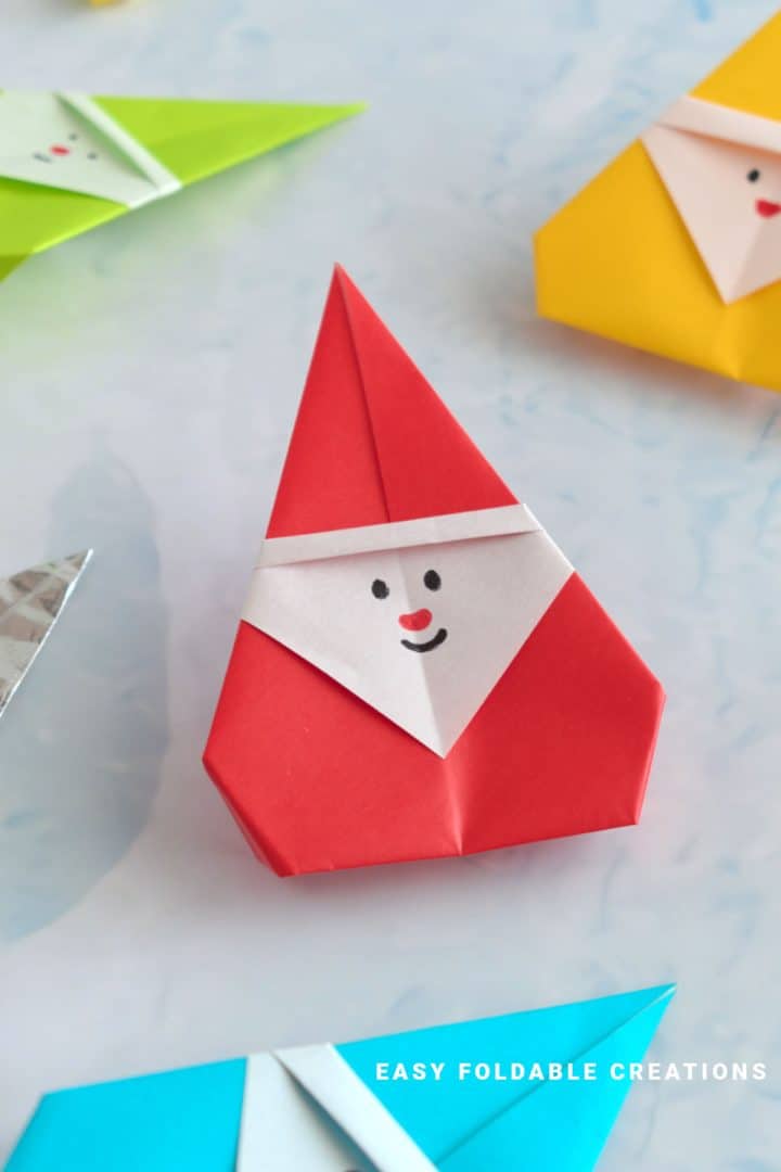 Cute Origami Santa | Easy Foldable Creations