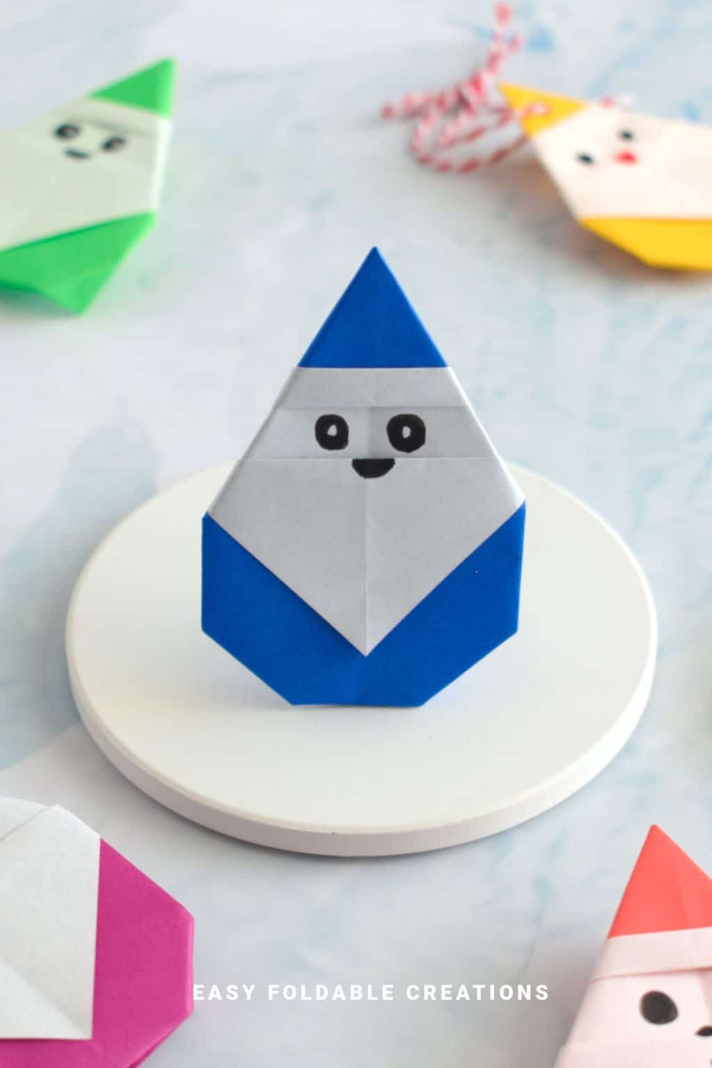 Easy Origami Santa | Easy Foldable Creations