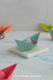 Origami Boat (With Square Paper) | Easy Foldable Creations