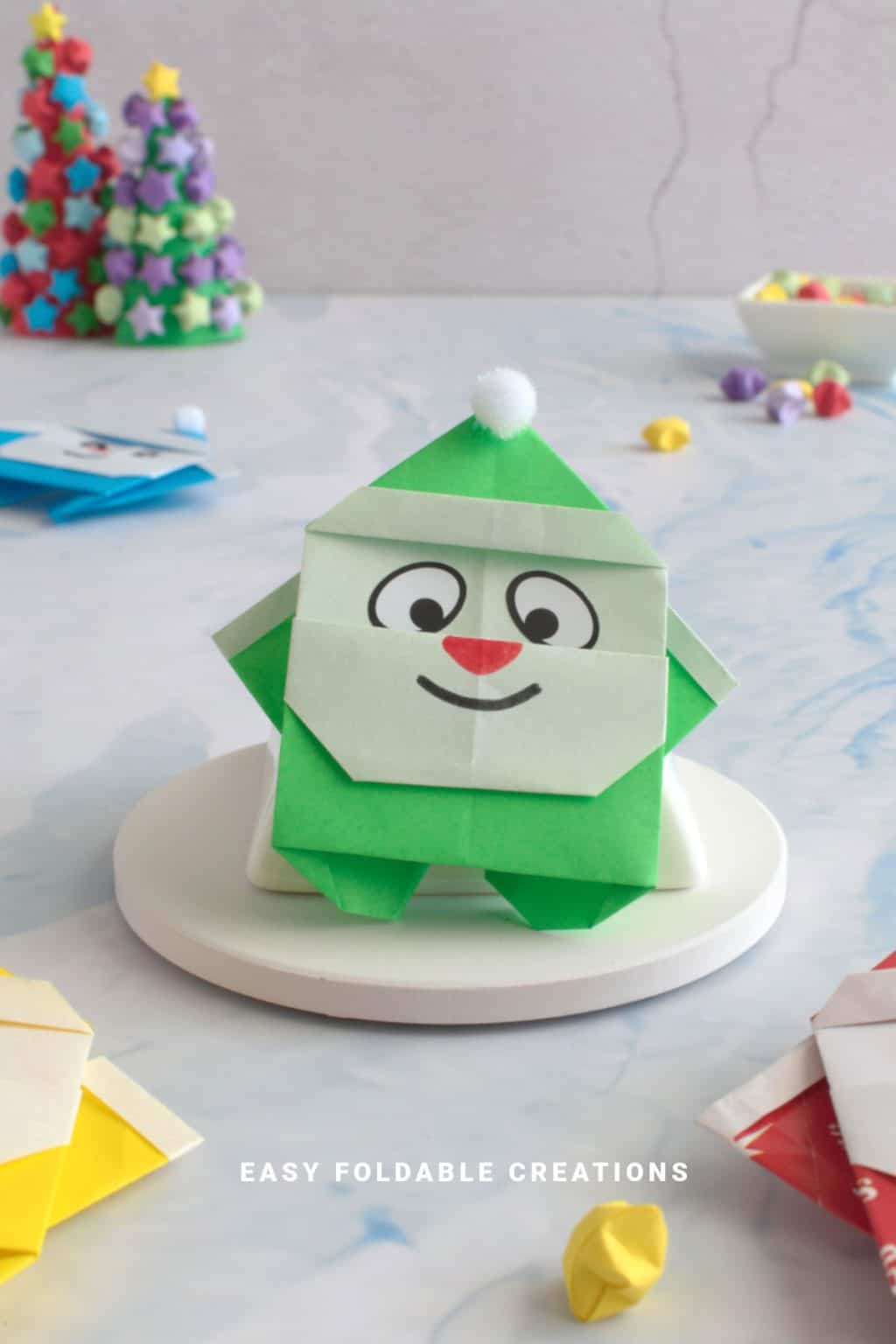 Paper Santa | Easy Foldable Creations
