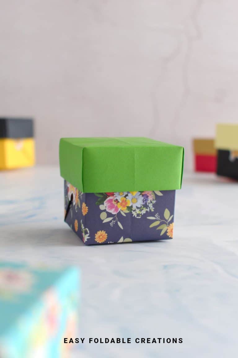 Origami Box With Lid | Easy Foldable Creations