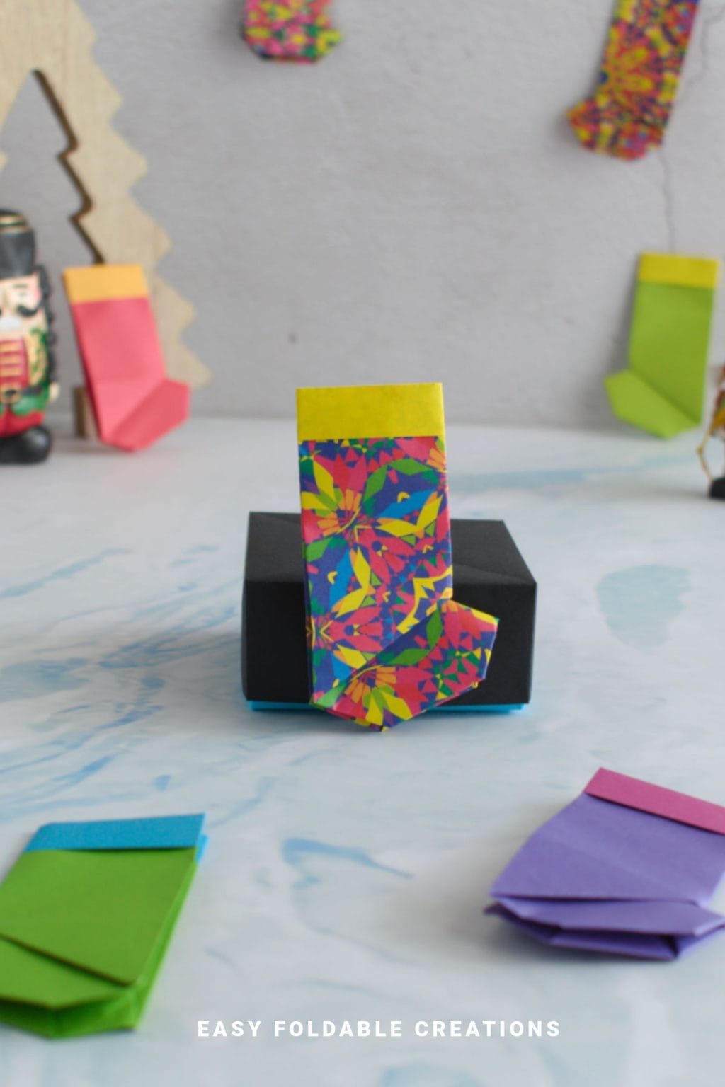 Origami Stocking | Easy Foldable Creations