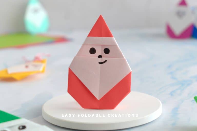 Easy Origami Santa | Easy Foldable Creations