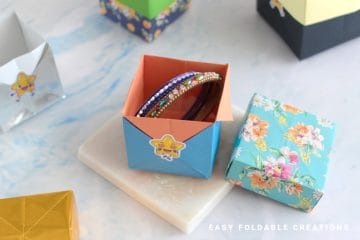 Origami Box With Lid | Easy Foldable Creations