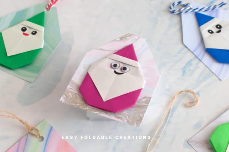 Santa Gift Tag | Easy Foldable Creations