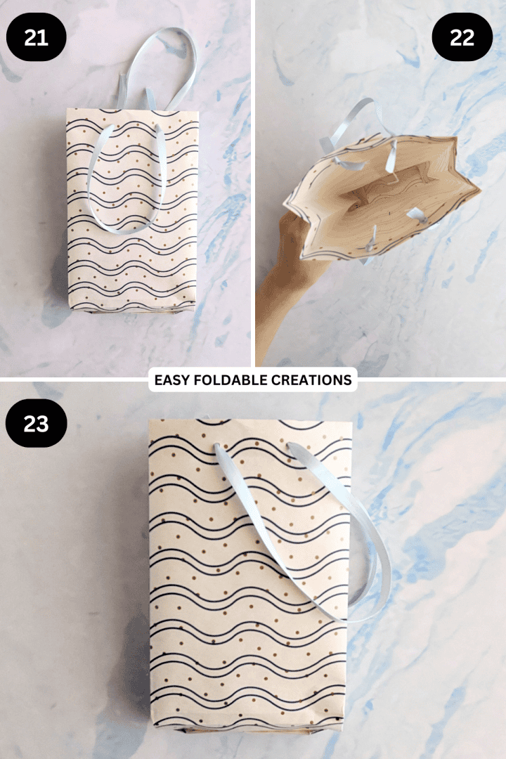 DIY Gift Bags From Wrapping Paper | Easy Foldable Creations
