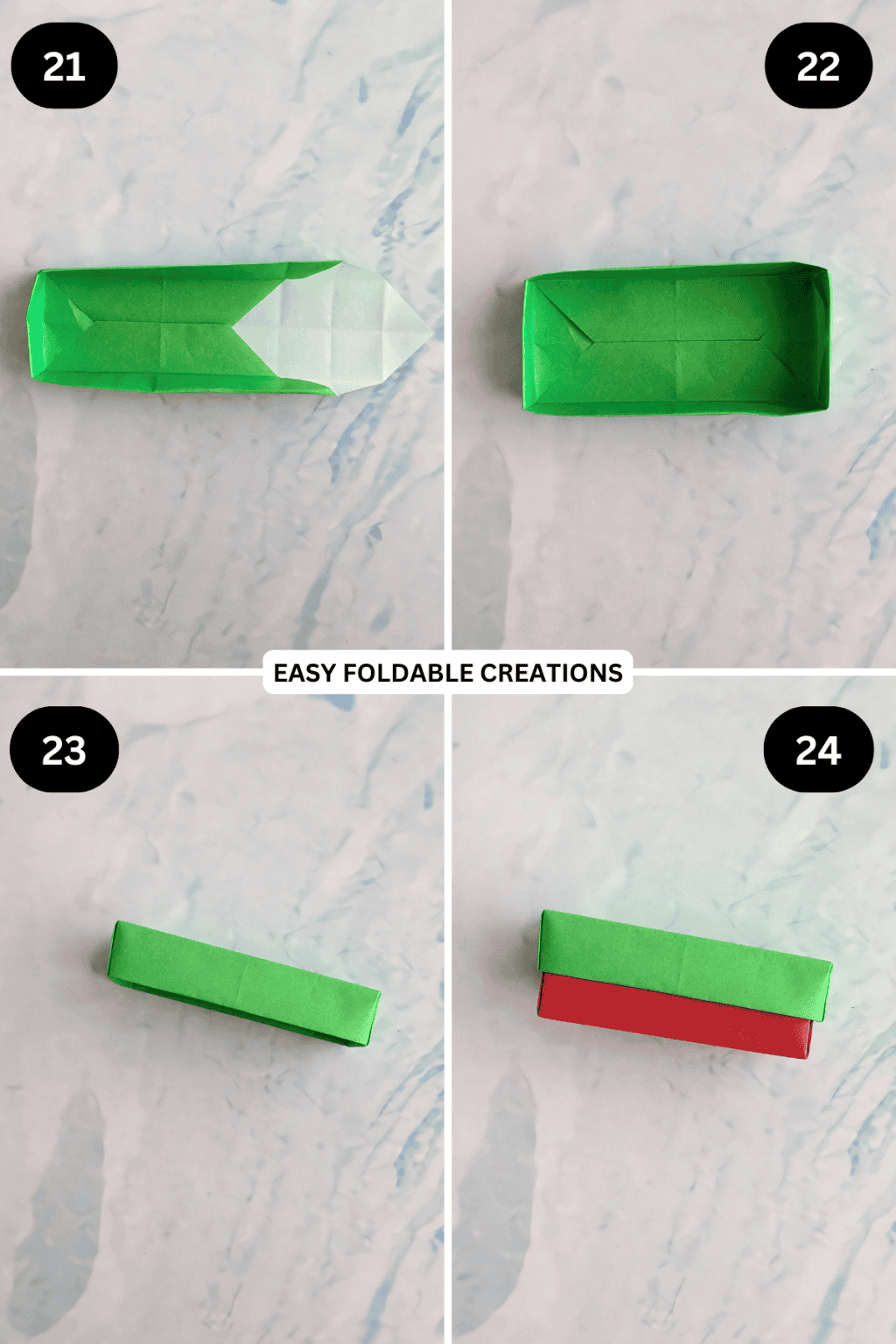 Rectangle Origami Box With Lid | Easy Foldable Creations