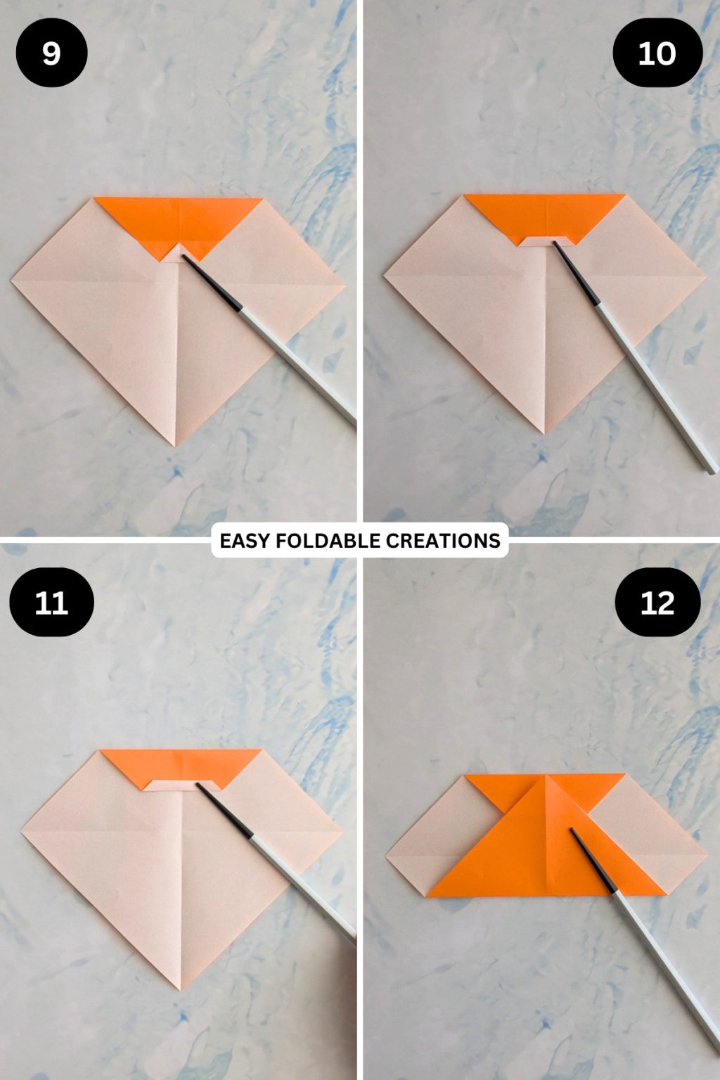 Easy Origami Santa | Easy Foldable Creations