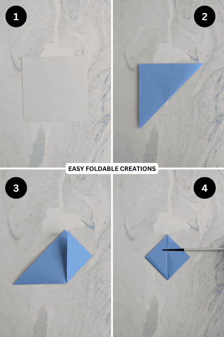 Triangle Origami Corner Bookmark | Easy Foldable Creations