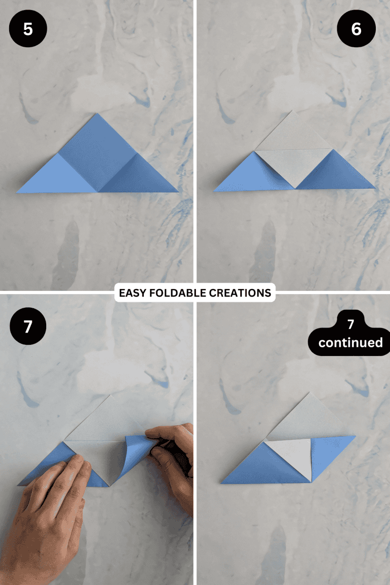Triangle Origami Corner Bookmark | Easy Foldable Creations