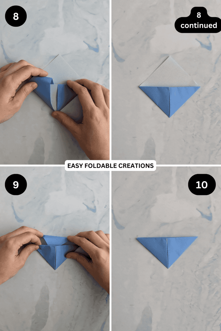 Triangle Origami Corner Bookmark | Easy Foldable Creations