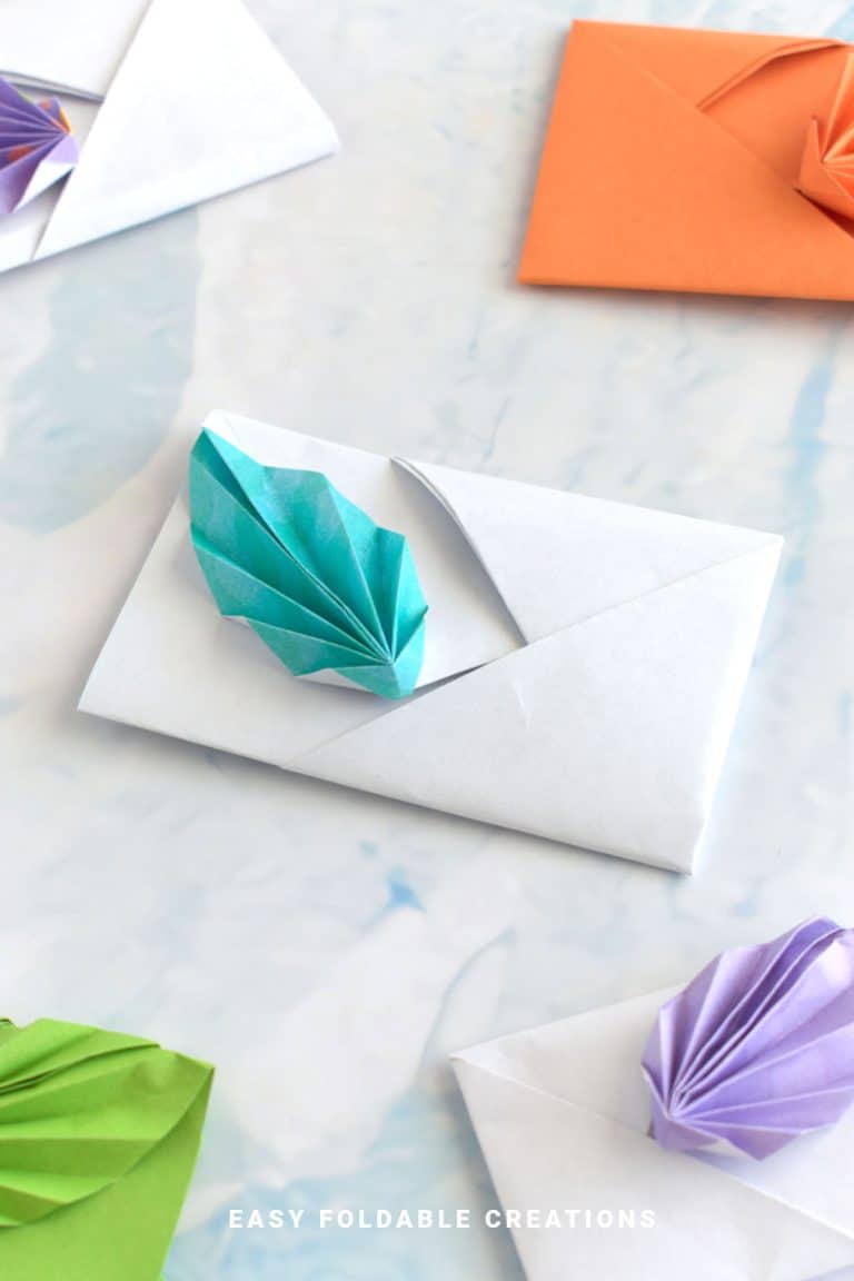Paper Leaf Envelope | Easy Foldable Creations