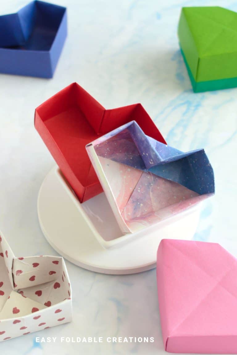 Easy Origami Boxes | Easy Foldable Creations