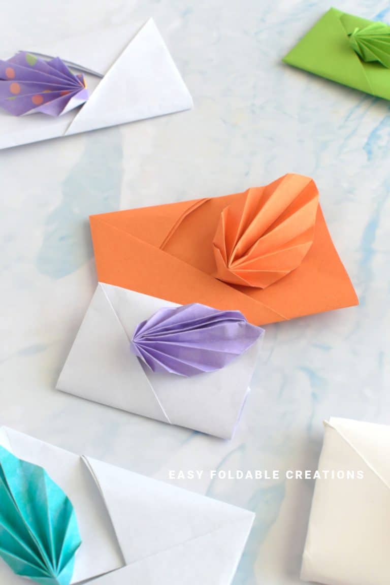 Paper Leaf Envelope | Easy Foldable Creations