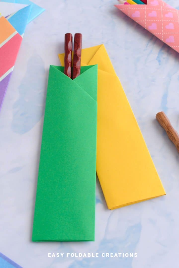 Paper Pencil Wraps | Easy Foldable Creations
