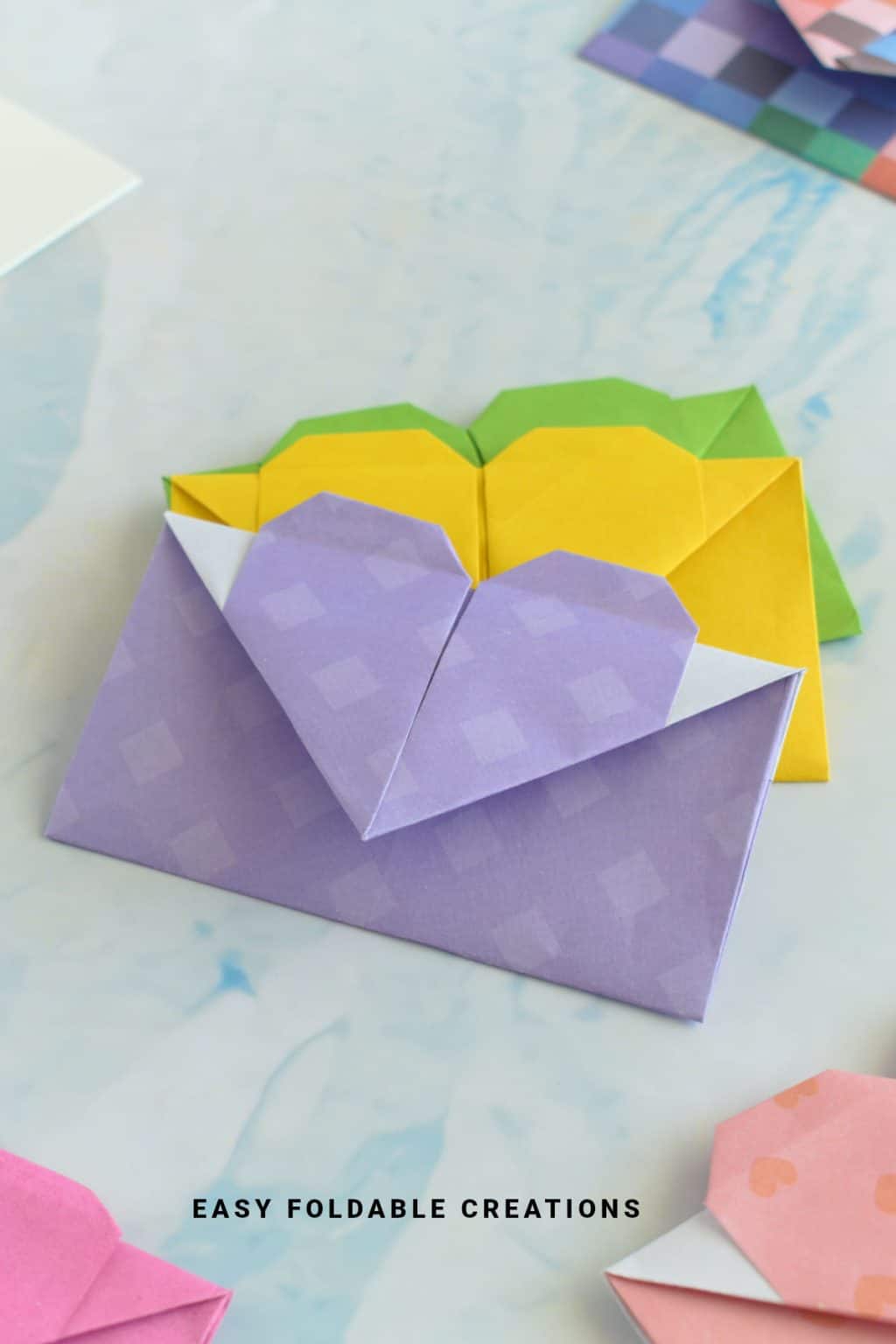 Origami Heart Envelope | Easy Foldable Creations