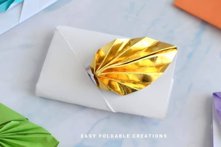 Paper Leaf Envelope | Easy Foldable Creations