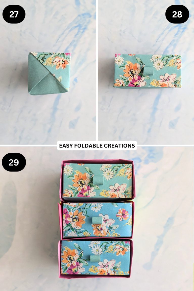 DIY Mini Paper Drawers - Origami Drawer Organizer | Easy Foldable Creations