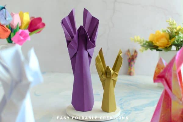 3D Origami Angel | Easy Foldable Creations
