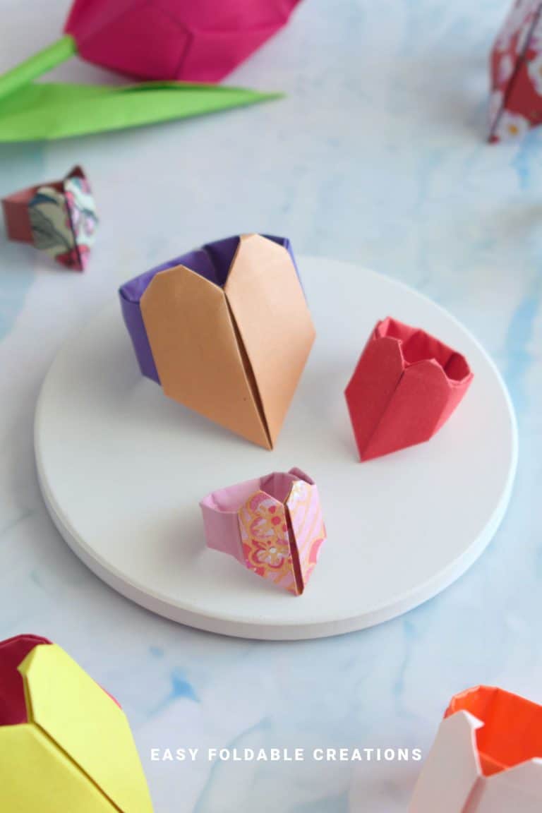 Origami Heart Ring | Easy Foldable Creations