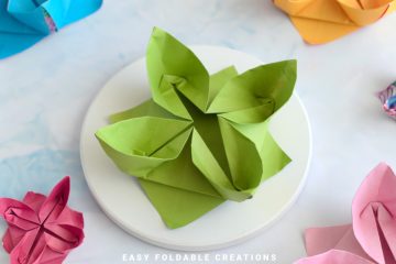 Water Lily Origami Flower | Easy Foldable Creations