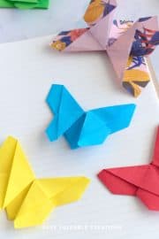 Butterfly Corner Origami Bookmark | Easy Foldable Creations