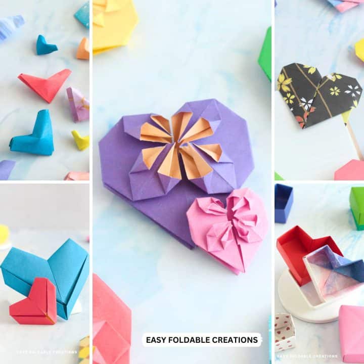 Square Origami Box (With Interlocking Lid) | Easy Foldable Creations