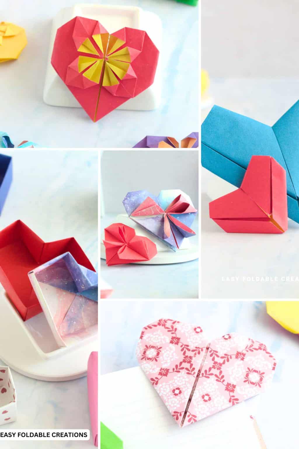 Origami Hearts | Easy Foldable Creations