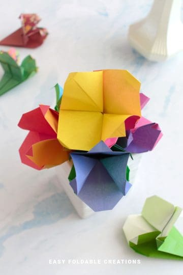 Simple Origami Flower | Easy Foldable Creations