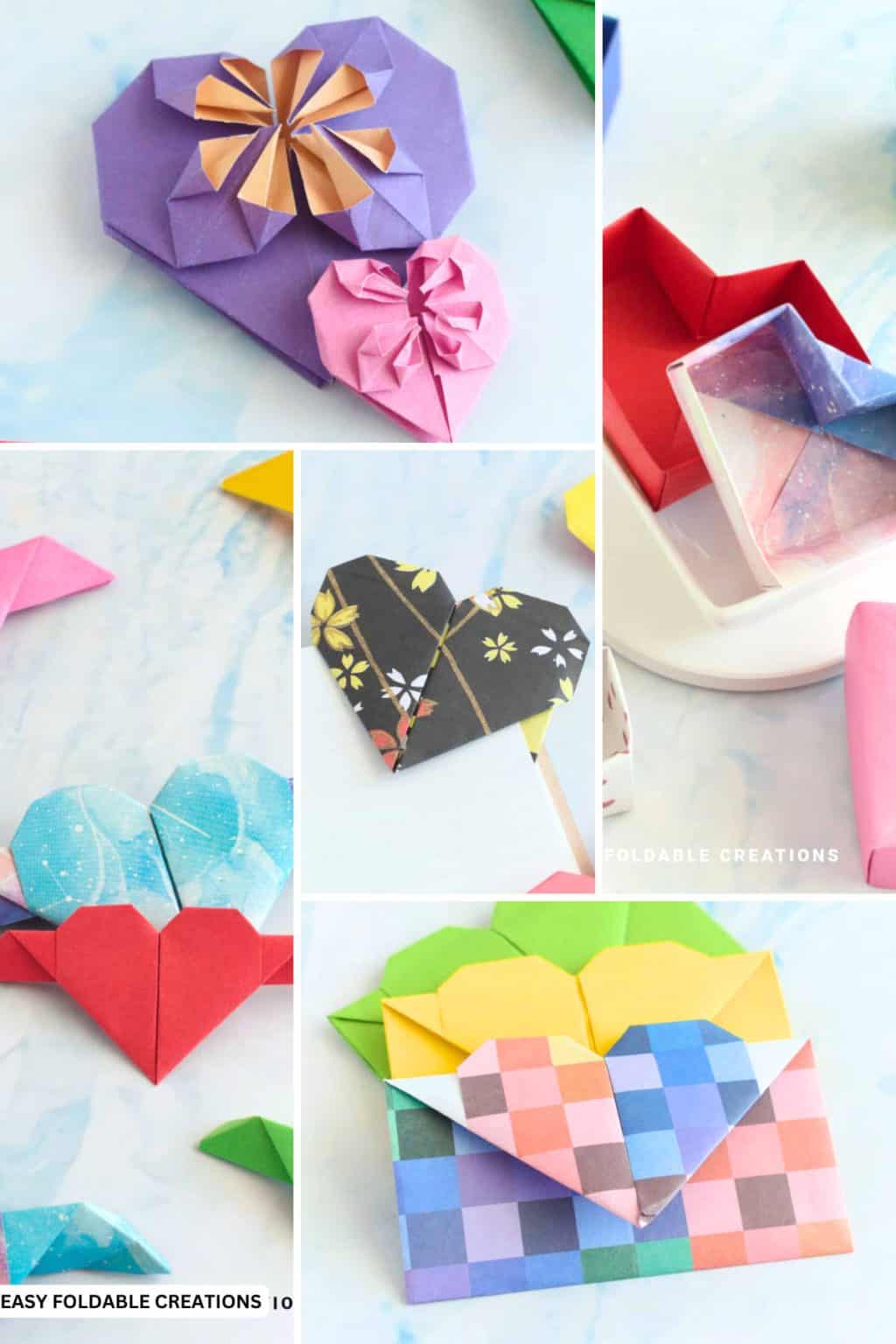 Heart Crafts With Paper | Easy Foldable Creations