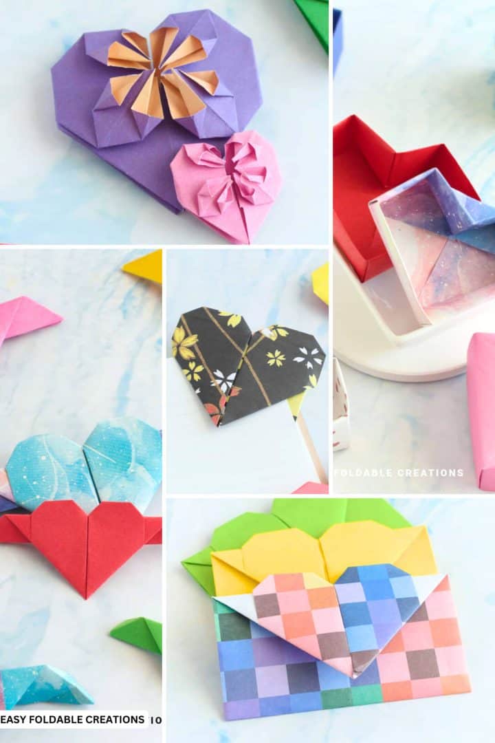 Heart Crafts With Paper | Easy Foldable Creations