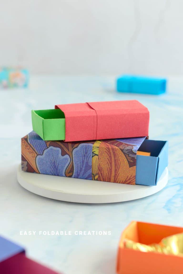 Sliding Origami Rectangle Box | Easy Foldable Creations