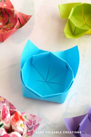 Easy Cat Origami Box | Easy Foldable Creations