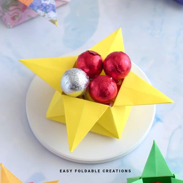 Square Origami Box (With Interlocking Lid) | Easy Foldable Creations