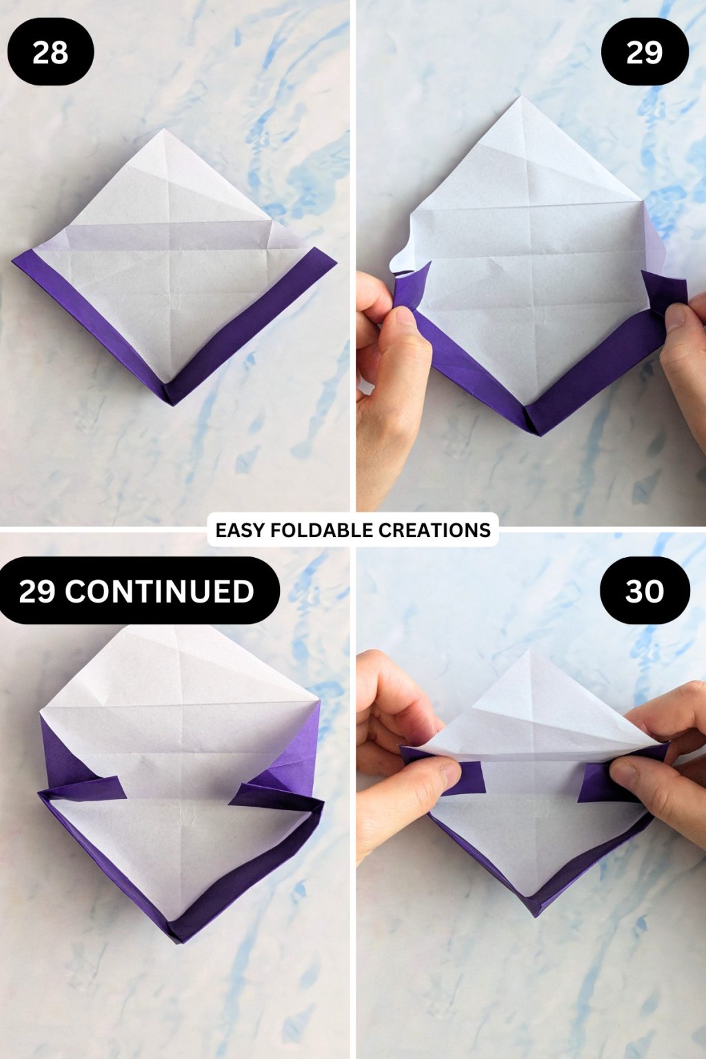 Triangle Origami Box With Lid | Easy Foldable Creations