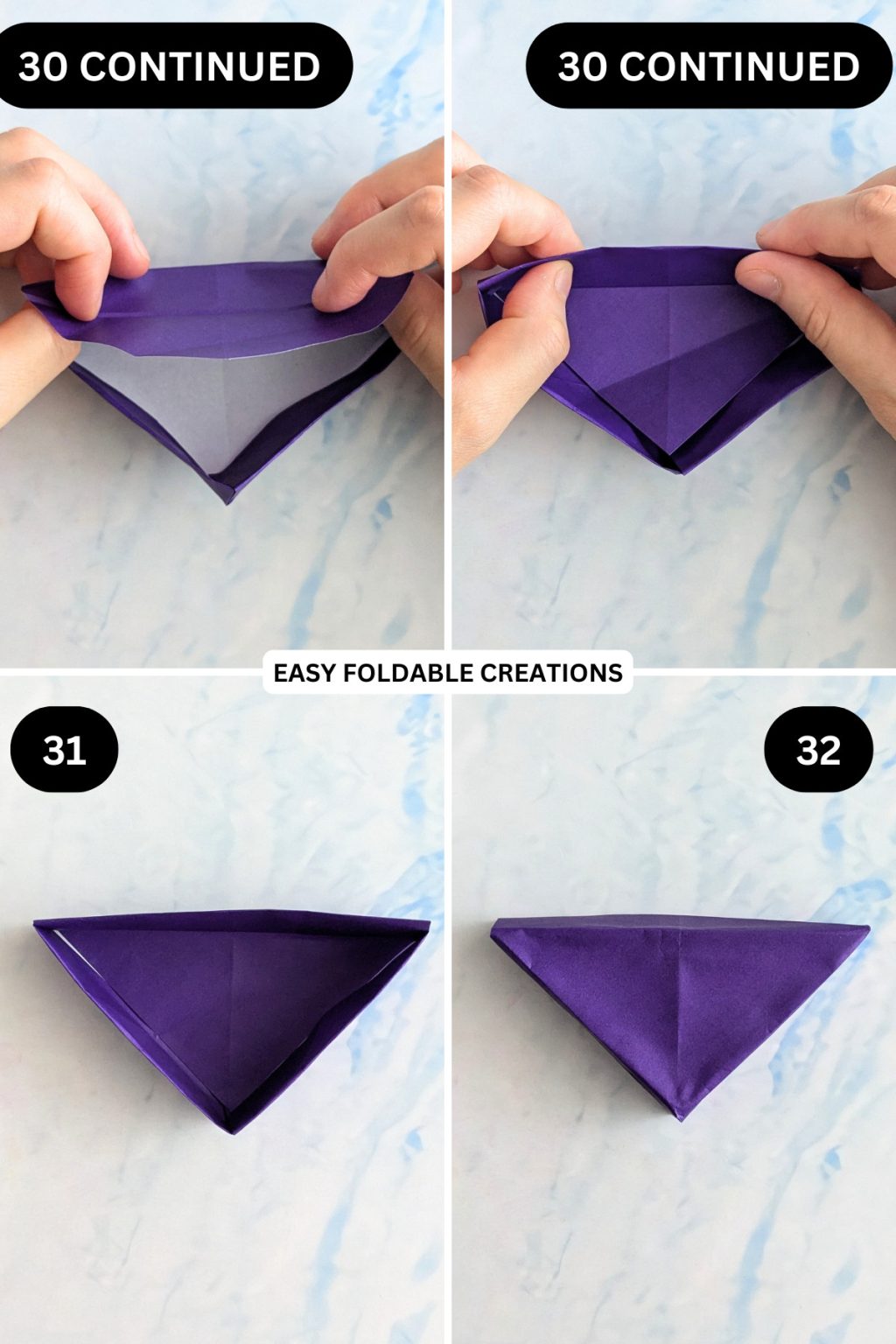 Triangle Origami Box With Lid | Easy Foldable Creations