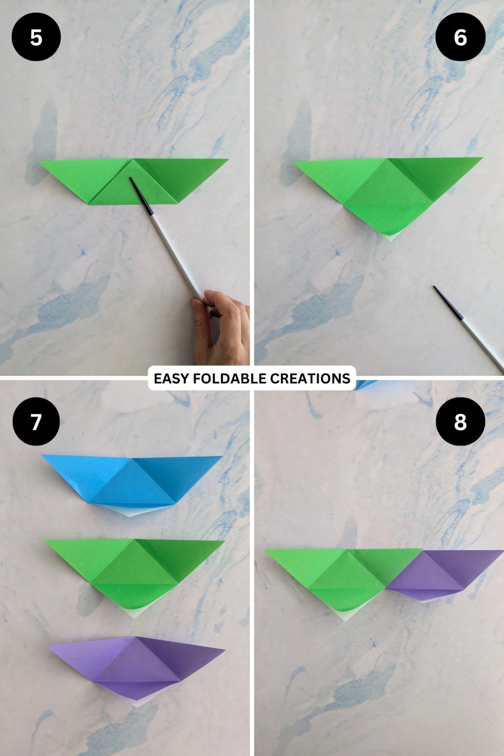 Triangle Modular Origami Box | Easy Foldable Creations