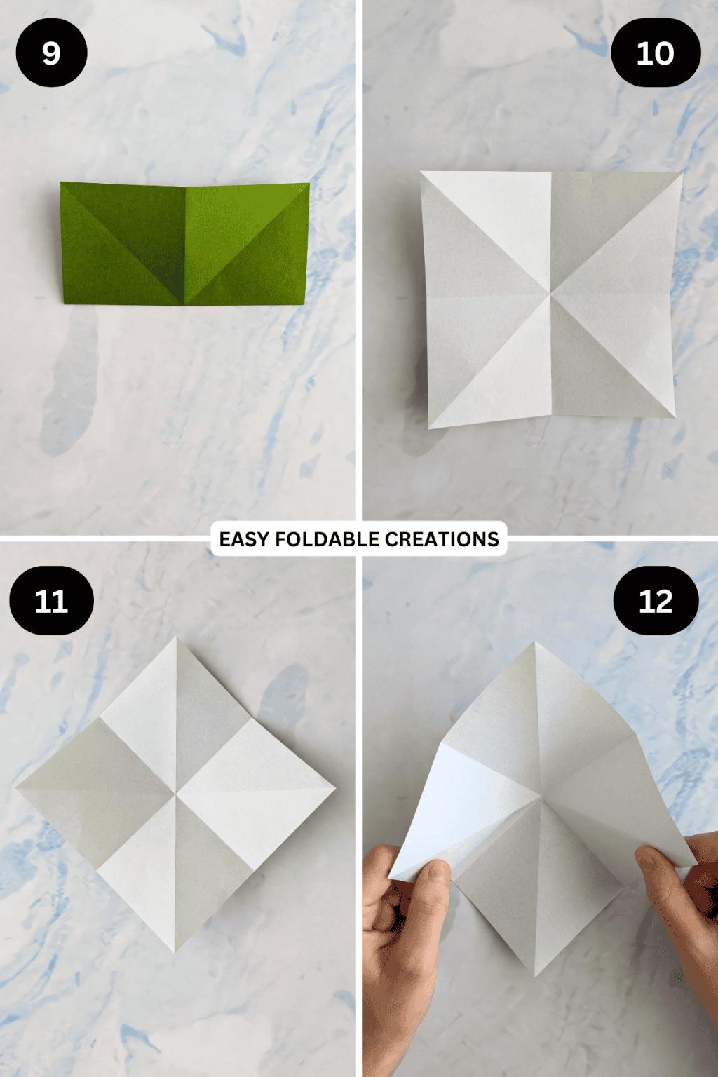 Simple Origami Flower | Easy Foldable Creations