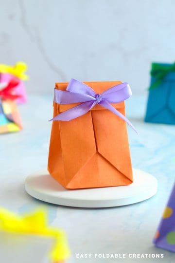 Easy Mini Paper DIY Gift Bags | Easy Foldable Creations