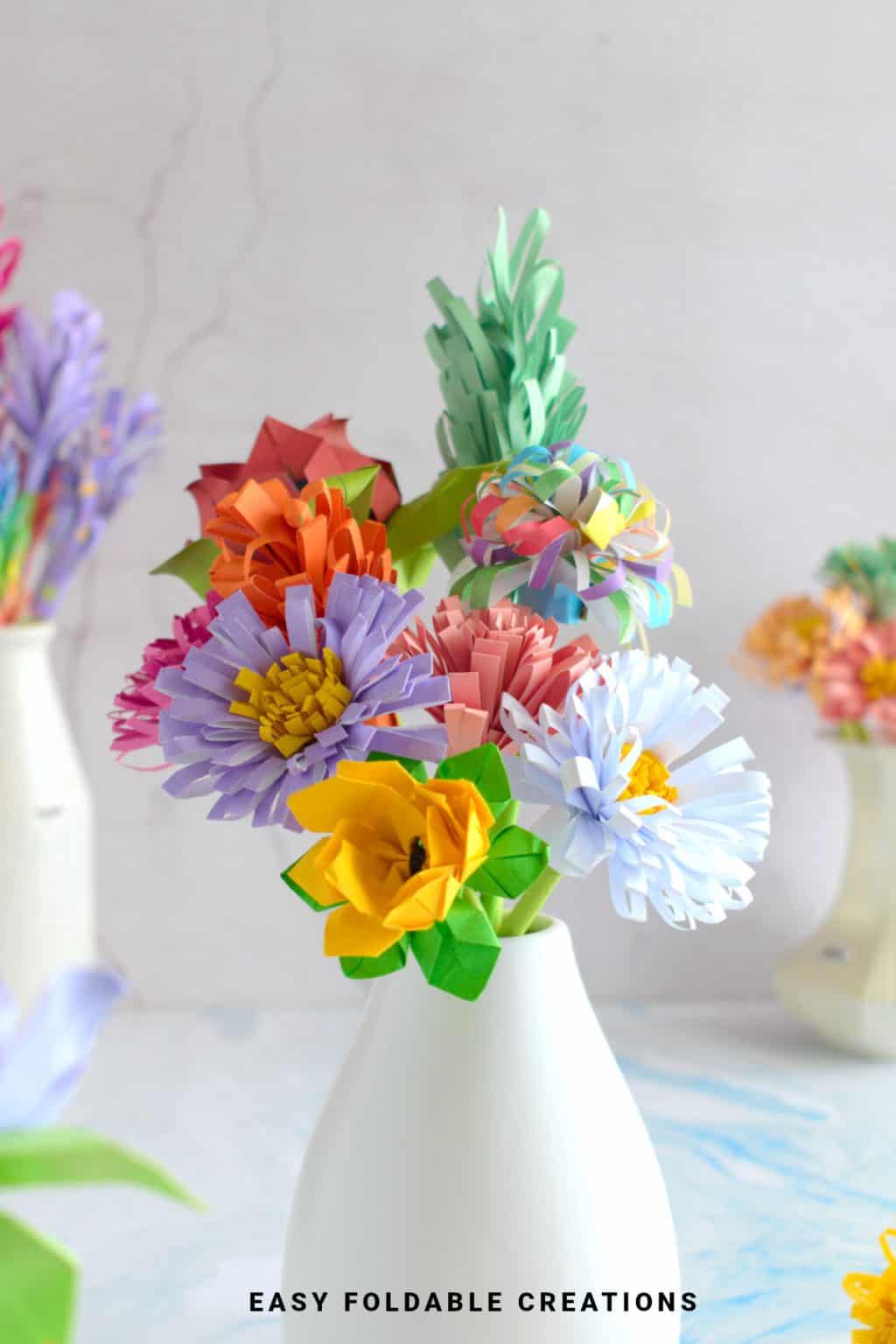 Paper Flowers | Easy Foldable Creations