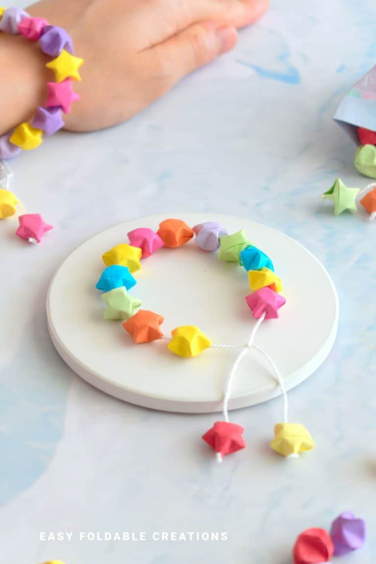 DIY Star Paper Bracelet | Easy Foldable Creations