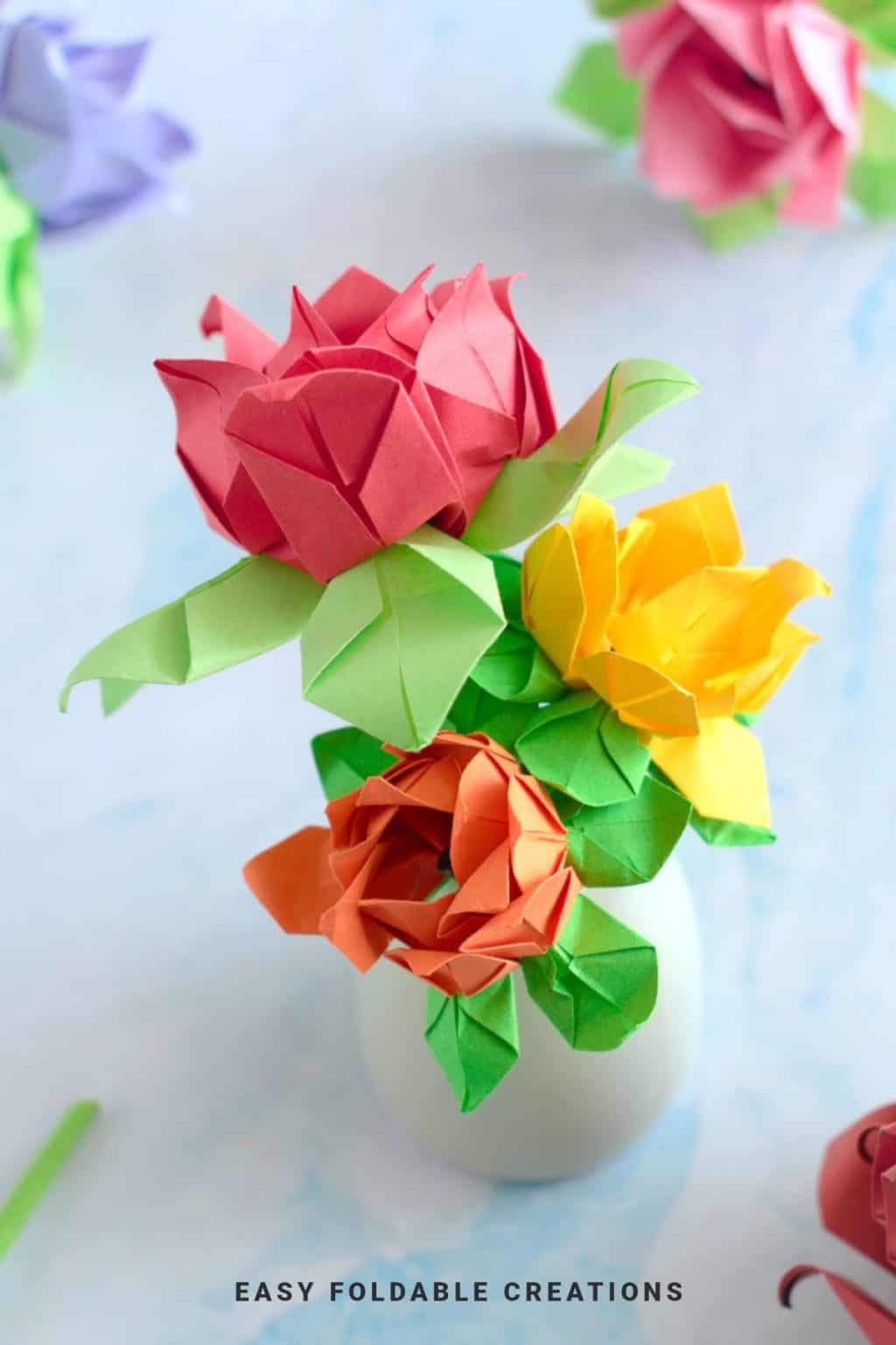 Paper Rose | Easy Foldable Creations